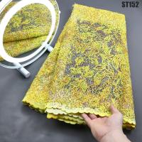 China Supoo High quality flocking velvet lace Nigerian lace embroidery african lace fabric for party for sale