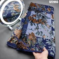 China Supoo popular silk velvet lace wedding dress soft lace african lace fabric for women for sale