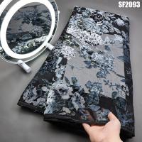 China Supoo popular silk velvet lace wedding dress soft lace african lace fabric for women for sale