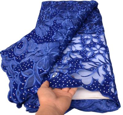 China Supoo Wedding Embroidery Velvet Fabric african/french lace tulle lace with stones for sale