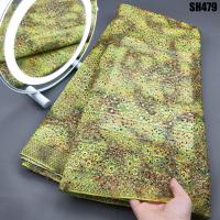 China Water Soluble Supoo Flocking Velvet Lace with Sequins Lace Embroidery African Lace for sale