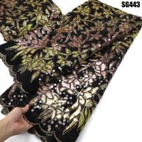 China Silk Velvet Fabric African Lace Fabric Unique Flocking Velvet Lace for Party Decoration for sale