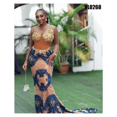 China 2021 the newestv designs high quality velvet lace fabrics with sequins for wedding party for sale