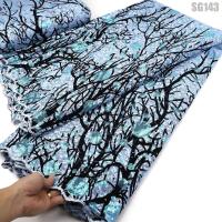 China New arrival Unique shiny  flocking velvet lace with sequins Senegal dress Ghana fabric african lace wedding dress  abaya fabric for sale