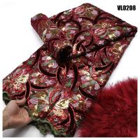 China 2021 the latest net lace with velvet mulit-color embroidery lace fabric with sequins for sale