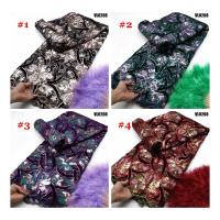 China 2021 the latest net lace with velvet mulit-color embroidery lace fabric with sequins for sale
