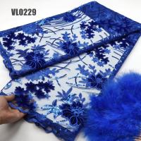 China wholesale price african velvet lace fabric for wedding party for sale