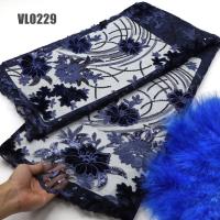 China wholesale price african velvet lace fabric for wedding party for sale
