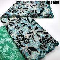 China Wholesale price 2023 african velvet lace fabric with sequins french lace for wedding dress Austria lady fabric Ghana lace for sale