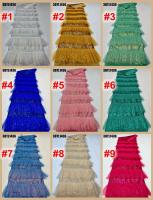 China Fashion week 3D flowers lace with sequins african lace fabric embroidery fabric for bridal wedding dress french net lace for sale