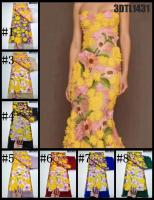 China Fashion 3D flowers tulle lace with sequins french net bridal wedding dress african lace fabric for party embroidery fabric for sale