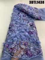China 2023 Supoo 3d floral lace fabric 3d floral lace fabric for wedding 3D lace fabric for sale