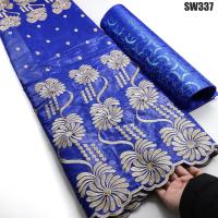 China African  Embroidery Bazin Lace For African Women Evening Dresses Bazin Austria Riche African Bazin Lace for Wedding Party for sale