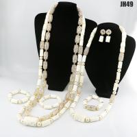 China Orange Coral Beads Crown Dubai Necklace Jewelry Beads Indian Bridal Orange Jewellery Set for sale