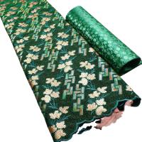 China Embroidered African French Velvet Lace Fabric for Sequins Velvet Tulle Lace Dress for sale