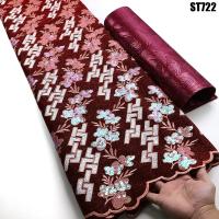 China Embroidered African French Velvet Lace Fabric for Sequins Velvet Tulle Lace Dress for sale