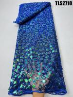 China Senegal/ghana Lace for Dress Fashion Organza Lace Sequins Mesh African Lace Fabric Voile Fabric 100% Cotton Sustainable for sale