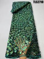 China Voile Lace Fabric Senegal/Ghana Lace Organza Sequins Mesh African 100% Cotton Sustainable for sale