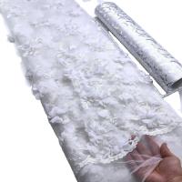 China Supoo 3D flowers lace embroidery french lace wedding bridal dress african lace fabric for party for sale