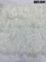 China Supoo Luxurious 3D feathers lace with sequins embroidery lace wedding bridal dress African lace fabric for sale