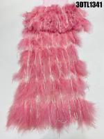 China Supoo Luxurious 3D feathers lace with sequins embroidery lace wedding bridal dress African lace fabric for sale