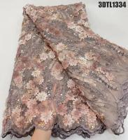 China Supoo Popular 3D flowers lace embroidery lace wedding bridal dress Ghana lace for sale