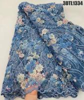 China Supoo Popular 3D flowers lace embroidery lace wedding bridal dress Ghana lace for sale
