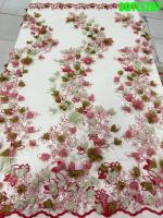 China Supoo top fashion 3D flowers lace wedding dress Senegal lace fabric african lace for sale