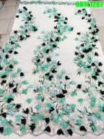 China Supoo top fashion 3D flowers lace wedding dress Senegal lace fabric african lace for sale