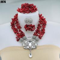 China Good quality Elegant African Beads Jewelry Sets Senegal/ghana Wedding Handmade Jewelry Women's Golden Wedding Jewelry Sets for sale