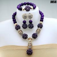 China Cheap African Beads Jewelry Sets Senegal/ghana Wedding Handmade Jewelry Women's Golden Wedding Jewelry Sets for party for sale