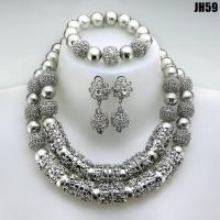 China African Beads Jewelry Sets Senegal/ghana Wedding Handmade Jewelry Women's Golden Wedding Jewelry Sets Gold Plated  for party for sale