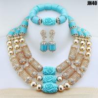 China Supoo african beads jewelry sets Senegal/Ghana/ Nigerian handmade jewelry for wedding bridal for sale