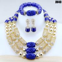 China Supoo african beads jewelry sets Senegal/Ghana/ Nigerian handmade jewelry for wedding bridal for sale