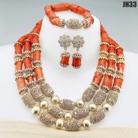 China Supoo African Beads Jewelry Sets Senegal/ghana Wedding Handmade Jewelry Women's Golden Wedding Jewelry Sets Gold Plated 18k JH35 for sale