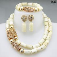 China Supoo African Beads Jewelry Sets Senegal/ghana Wedding Handmade Jewelry Women's Golden Wedding Jewelry Sets Gold Plated 18k JH35 for sale