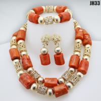 China Supoo African Beads Jewelry Sets Senegal/ghana Wedding Handmade Jewelry Women's Golden Wedding Jewelry Sets Gold Plated 18k JH35 for sale