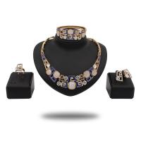 China Necklace jewelry african beads earrings wedding golden jewelry ring golden necklace for bridal accessories party for sale