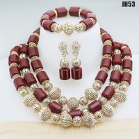 China Supoo High quality african beads jewelry sets Senegal/Ghana/ Nigerian handmade jewelry for party for sale