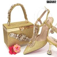 China 1.5kg Italian Leather Shoes and Matching Bags Set in Napoli with Multiple Color Choices for sale