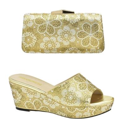 China New OEM Ladies fashion Italian shoes matching bag set African women party shoe and bag For Nigerian Party for sale