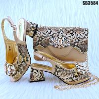 China New OEM Ladies fashion Italian shoes matching bag set African women party shoe and bag For Nigerian Party for sale