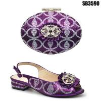 China Stylish Italian Leather Shoe And Bag Set For Nigerian Party With Motion Detection for sale