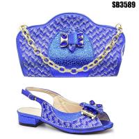 China Women's PU High Heel Sandals and Matching Bag Set for Party Latest Fashion from Italy for sale