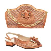 China High Heels Sandals and Purses Bag Set for Women Party Shoes Set in Many Color Choices for sale