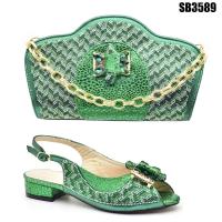 China High Heels Sandals and Purses Bag Set for Women Party Shoes Set in Many Color Choices for sale