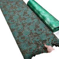 China African Cord Lace Embroidery Cotton Soft Fabric Featuring African Guipure Lace Design for sale