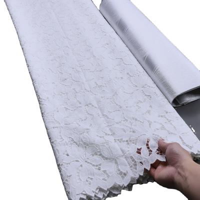 China Cord Mesh 100% Cotton Embroidered Bridal Lace cord lace for sale