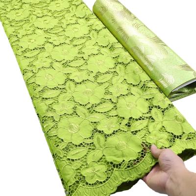 China African Guipure Lace with Stones and Cord Decoration Support 7 Days Sample Order Lead Time for sale