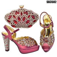 China Leather Hook & Loop matching shoes with bag for sale